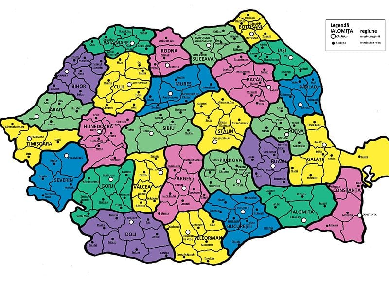 ROMÂNIA – REGIUNI, RAIOANE, JUDEȚE - ROMANIA SWEET ROMANIA